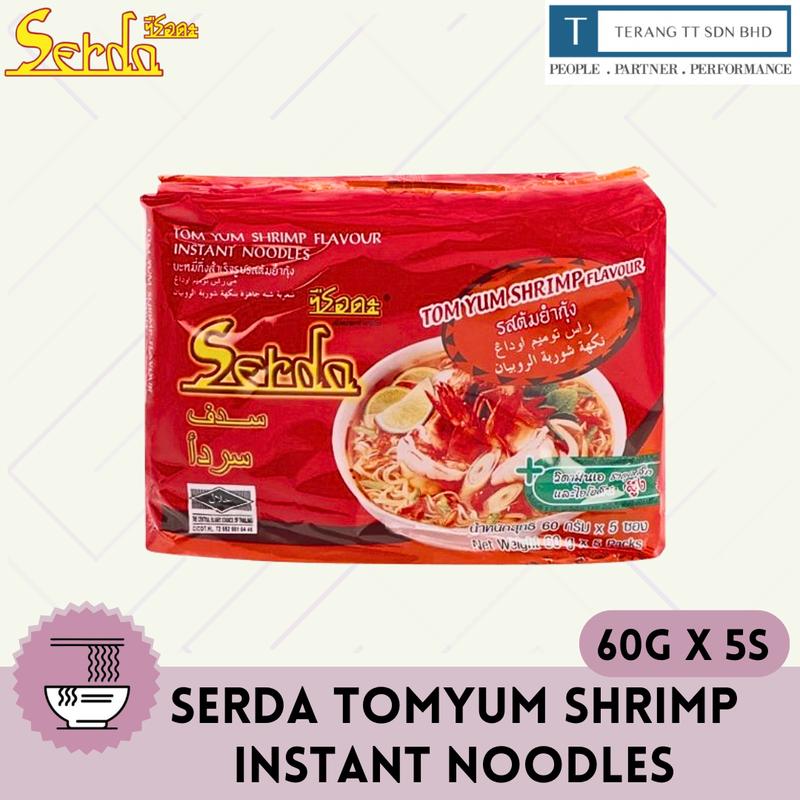 SERDA Instant Noodles Tom Yum Shrimps Flavour (60g X 5's) - TikTok Shop ...