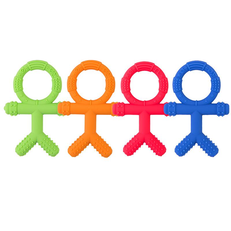 1PC Cartoon People Chew Necklace Baby Silicone Teether Autis - TikTok ...