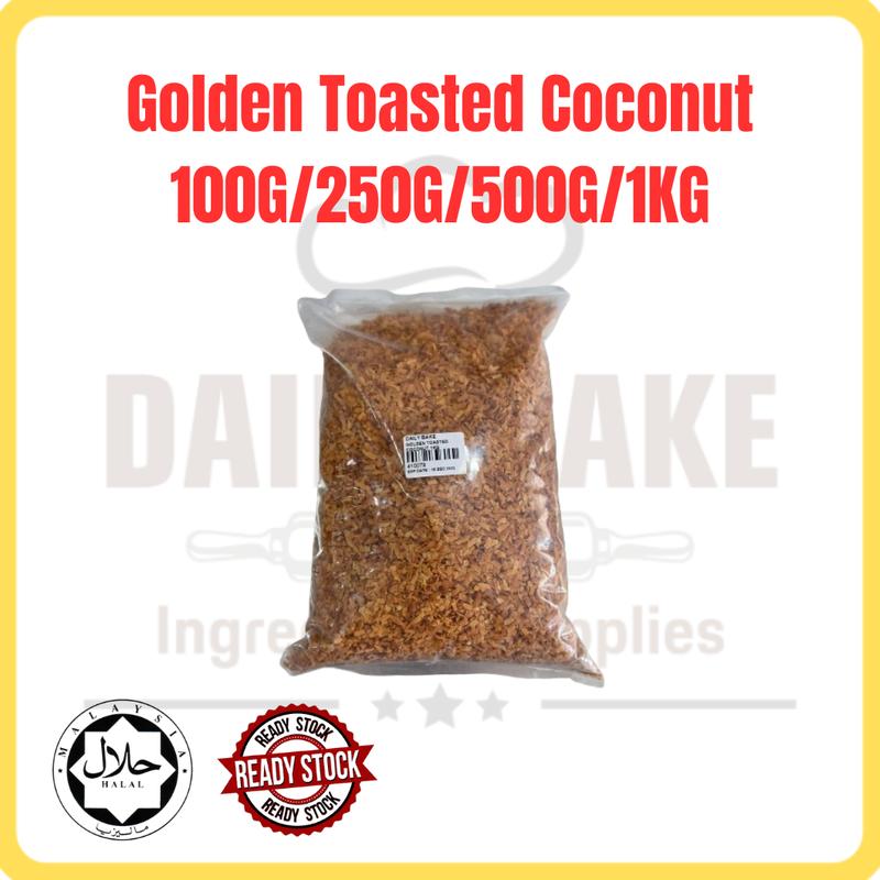 Golden Toasted Coconut 100G 250G 500G 1KG/Kelapa Panggang Emas ...