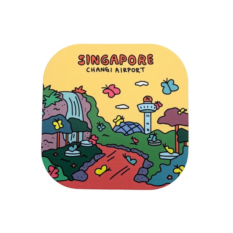 GIFT by Changi Airport, Butterfly Garden Yellow Coaster - TikTok Shop ...