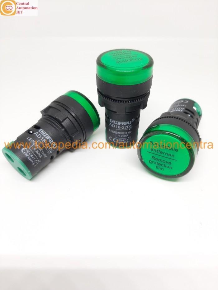 Jual Pilot Lamp LED 22mm Indicator Lamp 220V AC Hijau Pilot Lamp LED ...