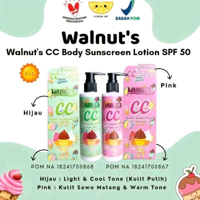 WALNUTS CC Body Sunscreen Lotion SPF 50 PA+++ walnut's cc body ...
