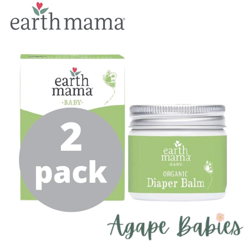 [2-Pk] Earth Mama Organic Baby Diaper Balm 2oz (Previously Bottom Balm ...