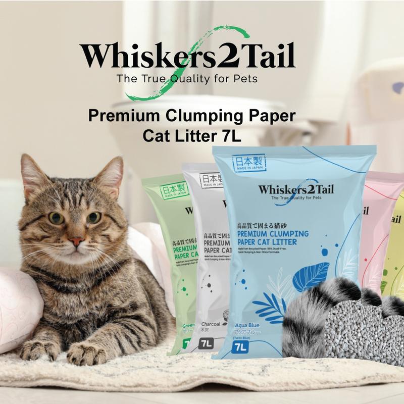 Whiskers2Tail Cat Premium Clumping Paper Litter 7L (4 packs) - TikTok ...