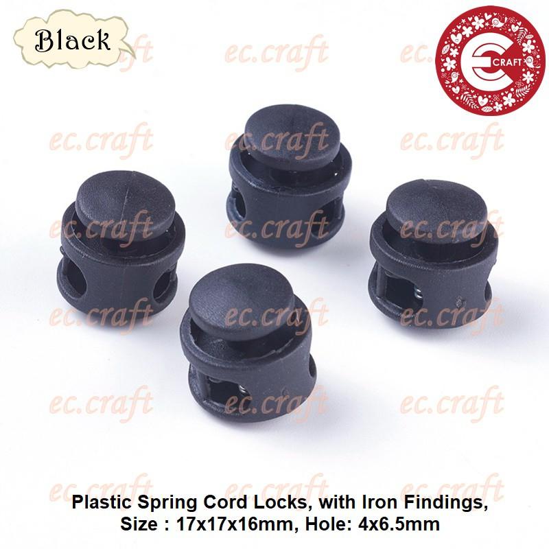1 BUAH STOPPER TALI PLASTIC SPRING CORD LOCK UNTUK MASKER HANDMADE ...
