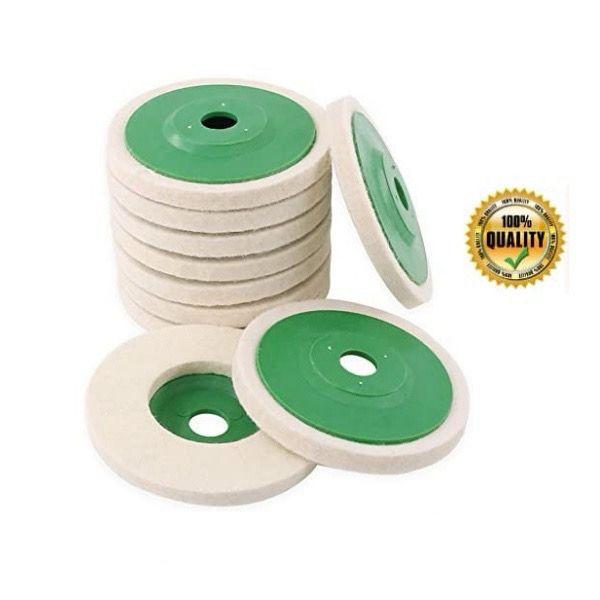 1PC 4" 100MM WOOL POLISH DISC BUFFING WHEEL FELT DISC FOR STAINLESS ...