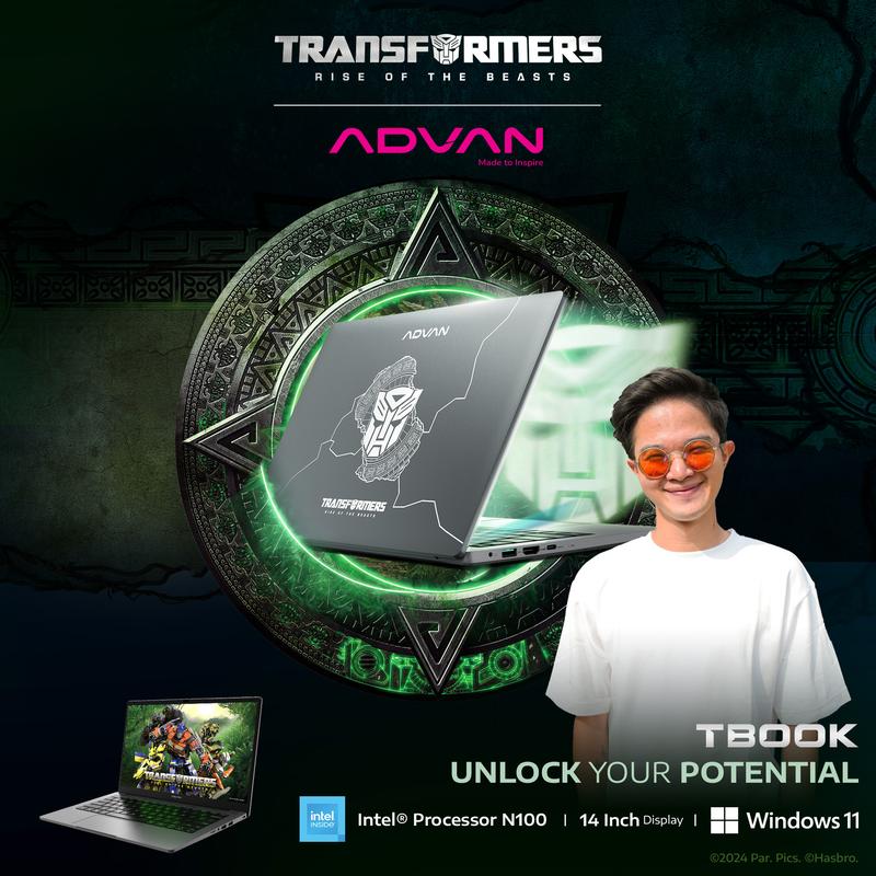 [Exclusive Ivan LAF] (FREE TAS) ADVAN TBOOK x Transformers Intel - Shop | Tokopedia