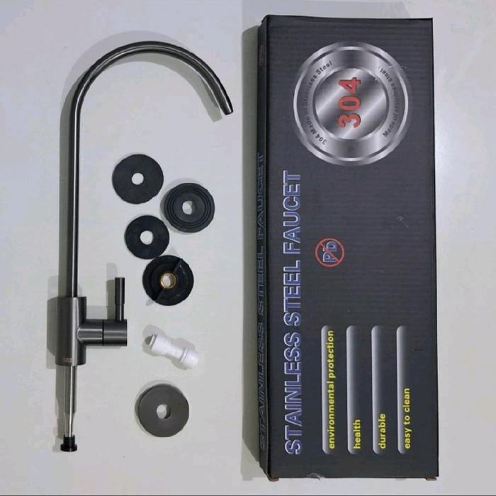 Jual Kran Faucet RO Stainless 304 / Kran Angsa RO Stainless 304 Filter ...