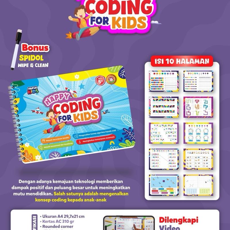 Buku Coding for Kids Happy Coding For Kids Jilid Spiral Usia - Shop ...