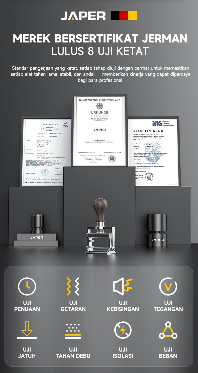 JAPER Gergaji Listrik 6 Inci Mini Portabel Tanpa Kabel Penebangan Kayu ...