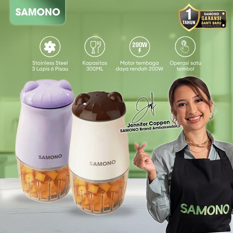 (VD AD) Samono (300 ml) Food Processor penghalus daging dan sayuran ...