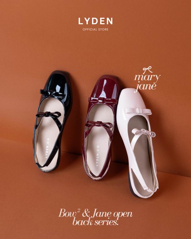 【NEW】Lyden Mary Jane Bow and Jane Open Back Series Flats - Classic ...