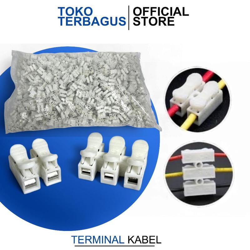 Quick Connect 2 3 Besar Terminal Sambung Kabel listrik Klip Clip - Shop ...