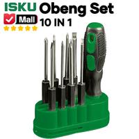 Promo ISKU Obeng Set 10 in 1 Presisi Carbon Steel - Mini Screwdriver ...