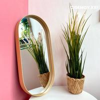 Promo Cermin Oval Kapsul Dinding Aesthetic Frame Hitam Putih [GARANSI ...