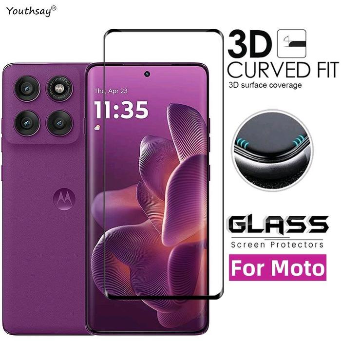 Jual Tempered Glass 3D Curved for Motorola Edge 60 / 60 Fusion / 60 Pro ...