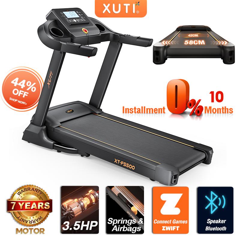【XUTI】Professional foldable treadmill 3.5HP threadmill 0.8-14KM/H ...