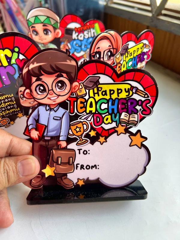 Plak Hadiah Hari Guru Saiz 100mm - TikTok Shop Malaysia