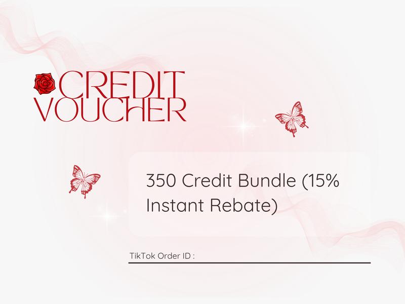 RBB Live Exclusive Physical Voucher - 350 Credit Bundle (Rebate 15% ...