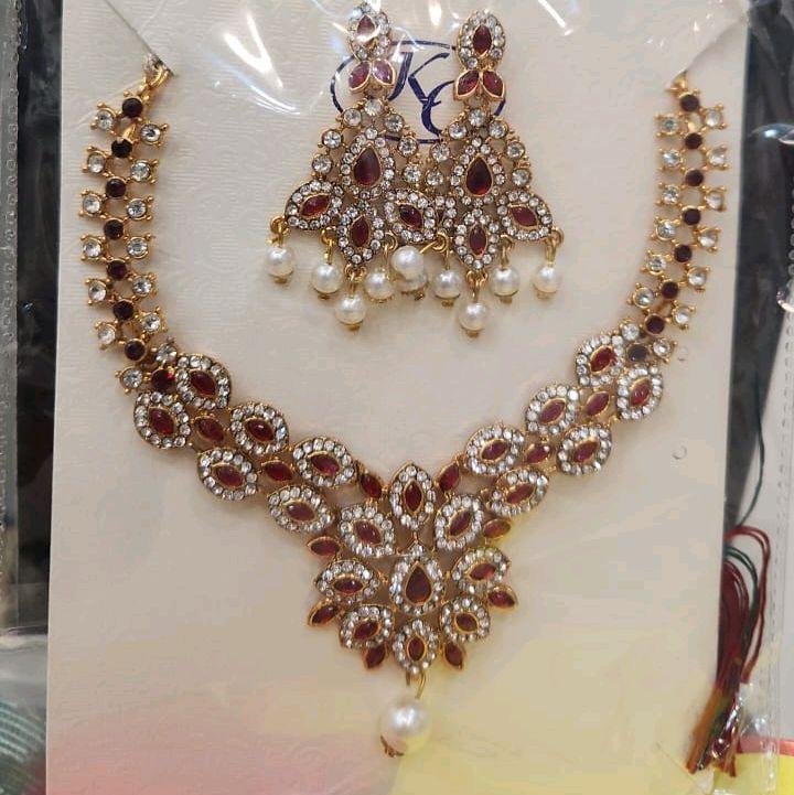 KF01 Fancy Choker set Jewelry - TikTok Shop Malaysia