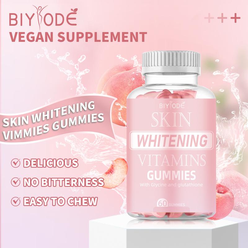 BIYODE Skin Whitening L-Glutathione Vitamins Gummies Vegetarian ...
