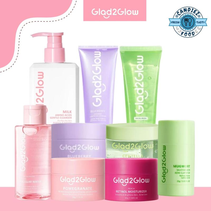 Glad2glow All Series | Micellar Water 130ml | Retinol Peach Moisturizer ...