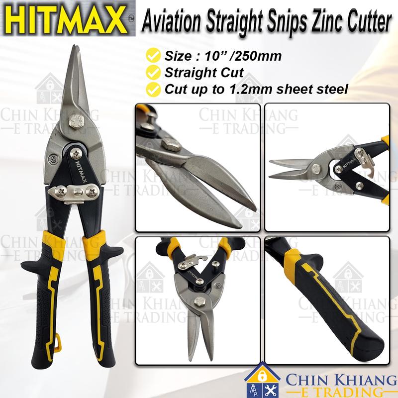Hitmax Aviation Straight Snips Zinc Cutter | Gunting Zink Pemotong ...