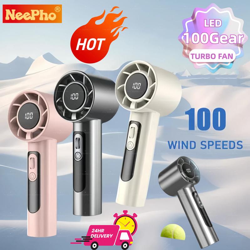 NeePho LED 5000 MAH 10000MAH 5-100 Speed Gears Turbo MiNi Fa - TikTok ...