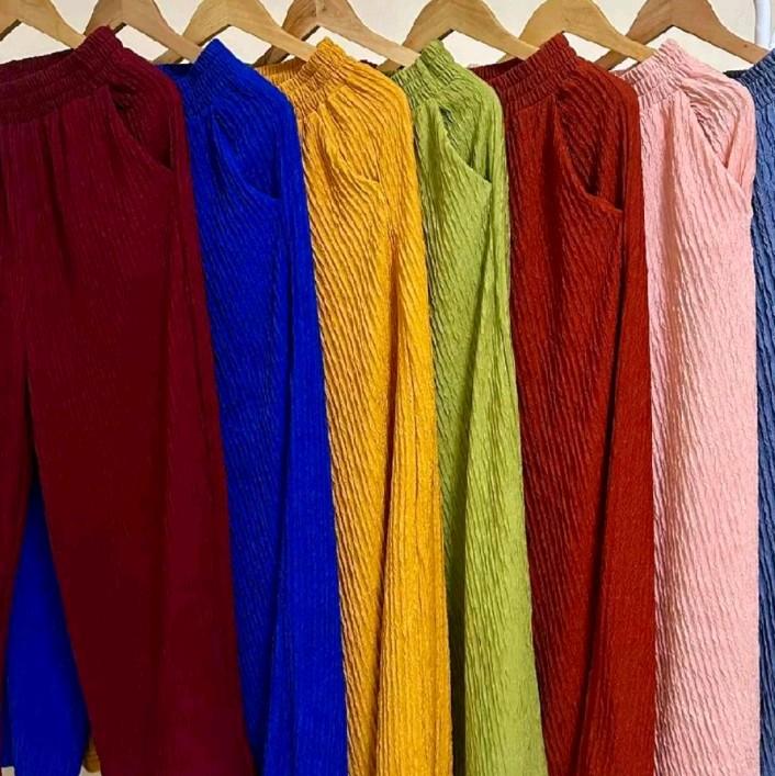 Women's Bark Crepe Pants for Casual Attire - Womenswear, Bottoms - TikTok Shop Philippines