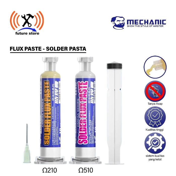 Promo MECHANIC OMEGAS FLUX SOLDER PASTA 210/510 - SOLDER PASTA MINYAK ...