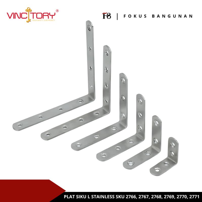 Vincitory Siku Plat L Stainless Siku Papan Penahan Kayu Meja - Shop ...