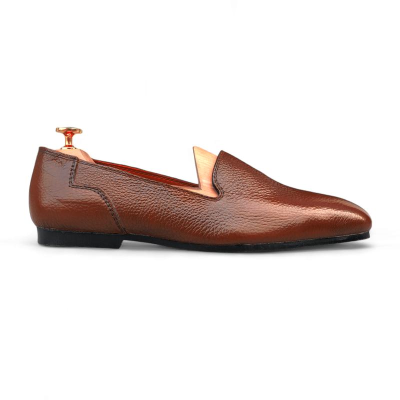 Lanbaharin Classic Dark Russet Leather Shoe - TikTok Shop Malaysia