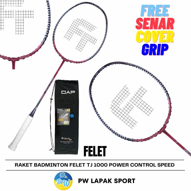 Raket Badminton Felet TJ 1000 Power Control Speed Raket Bulu Tangkis ...