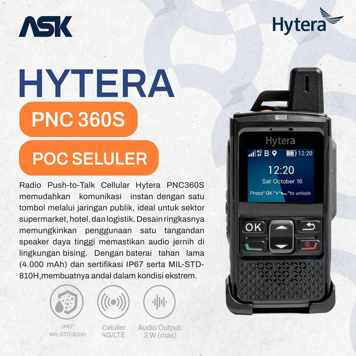 Jual HT PoC PNC360S HYTERA / PNC 360S HYT PoC radio - Jakarta Barat ...