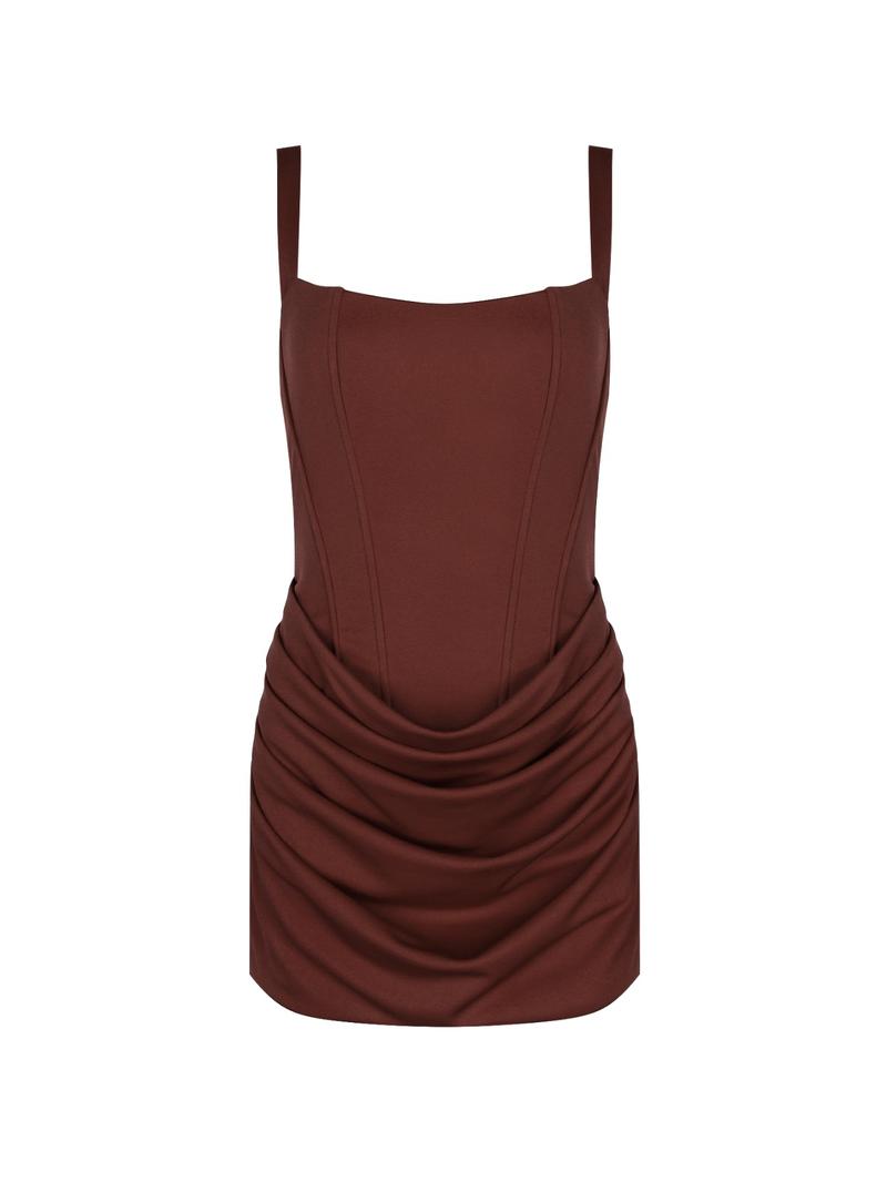 Women Boned Corset Dress Sexy Night Club Outfit Ruched Bodycon ...