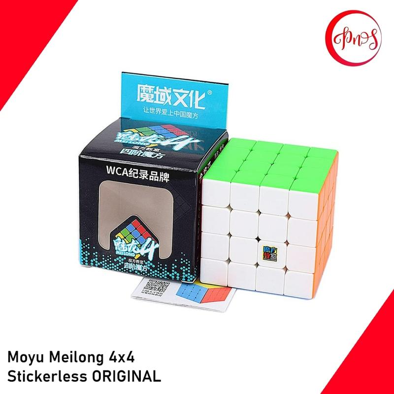 Rubik 4x4 Moyu Meilong 4x4 Stickerless Custom Magnet ORIGINAL - Shop ...