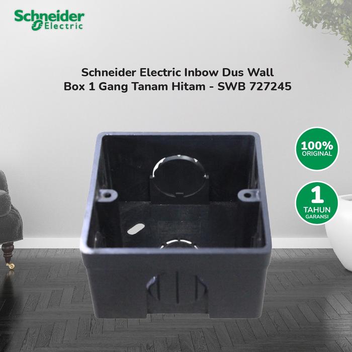 Jual Schneider Electric Inbow Dus Wall Box 1 Gang Tanam Hitam - SWB ...