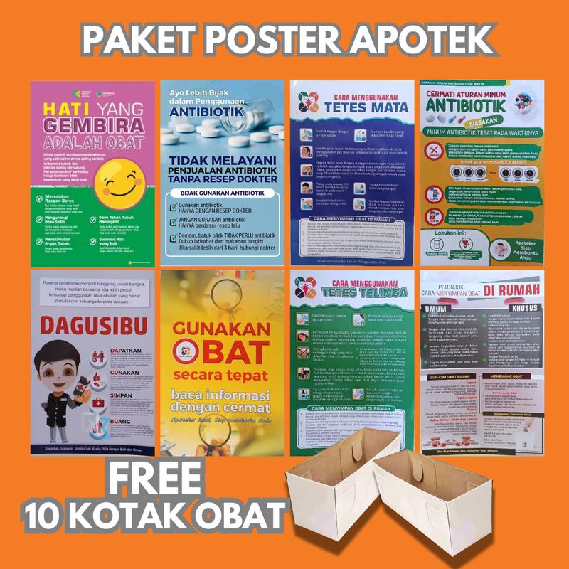 Paket Poster Apotek | Media Edukasi Penggunaan Obat | Poster Dagusibu ...