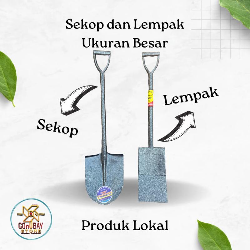 TT - Sekop Sekrop dan Lempak Besi Plat Alat Gali Tanah dan Pasir - Shop ...