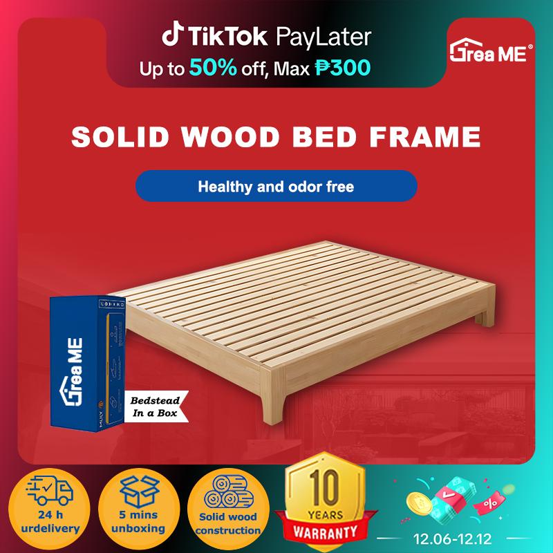 Dremae Solid wood bed frame Family bedstead Single/Double/Queen/King ...