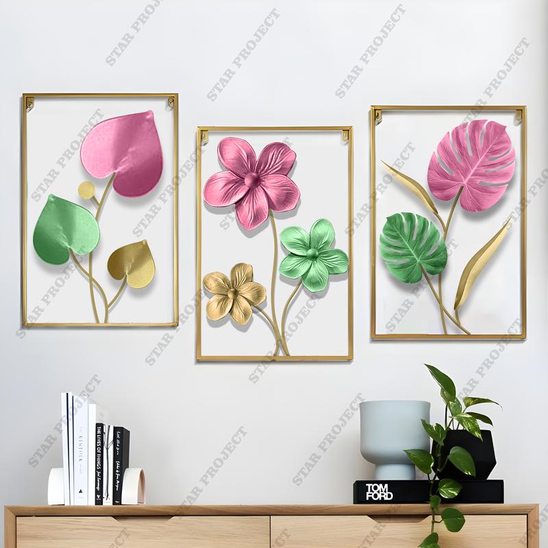 Almahera Hiasan Dinding Monstera Leaf 60x40 cm Frame Besi Anti - Shop ...