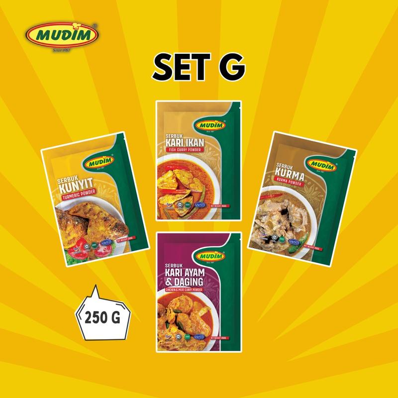 Set G Rempah 250g (Ikan,Ayam Daging, Kurma dan Serbuk Kunyit) - TikTok ...