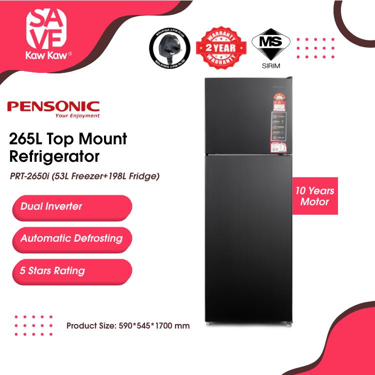 Pensonic 265L Dual Inverter Top Mount Freezer Dua Pintu Peti Sejuk ...