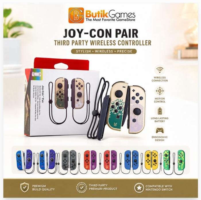 Jual Joycon Joy Con Joy-Con Pair Pad Wireles Controller for NS Switch ...