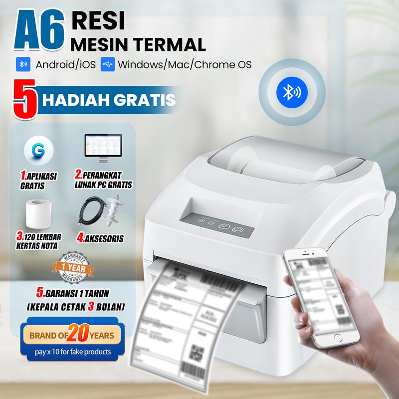 Grozziie Printer Label Termal - 203DPI Printer Label Termal - Shop ...