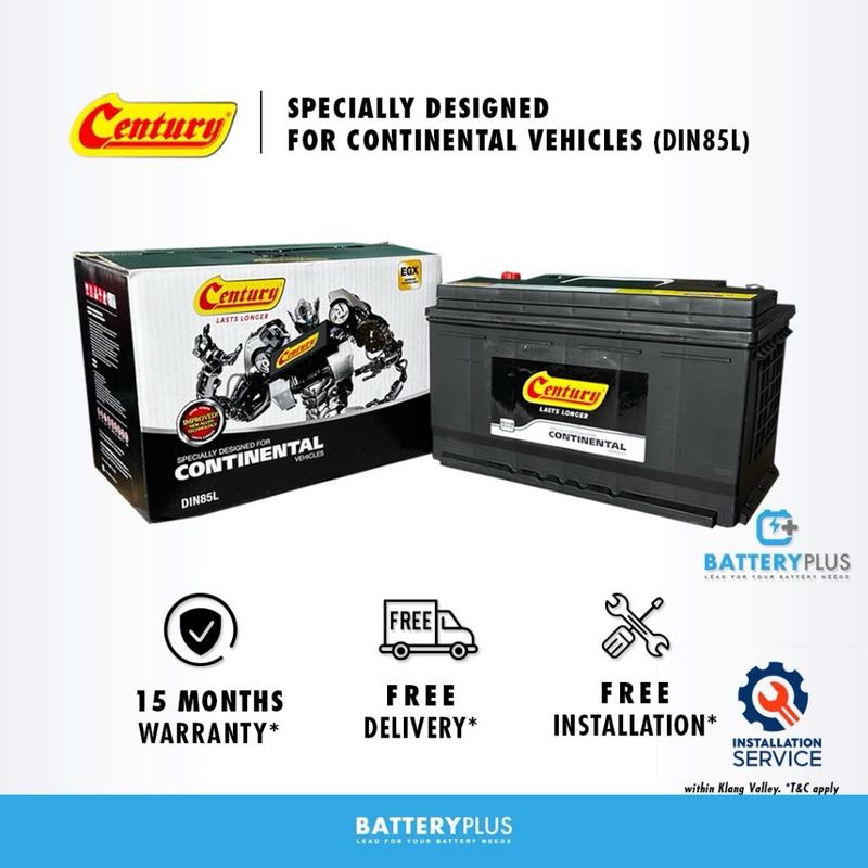 DIN85L | DIN85 | LN4 | Century Continental (SDFC) MF Car Battery ...