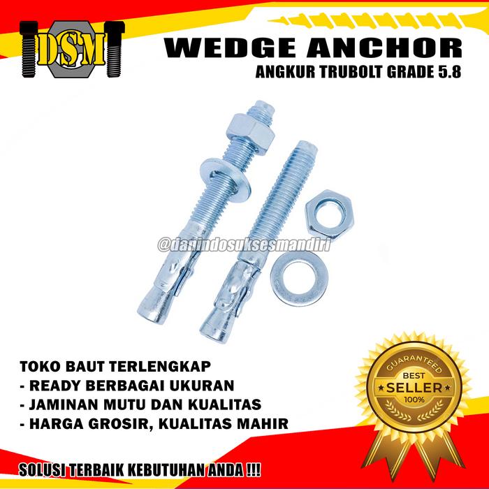 Jual Angkur Trubolt 12x200 / Angkur Trubolt 12 MM / Wedge Anchor ...