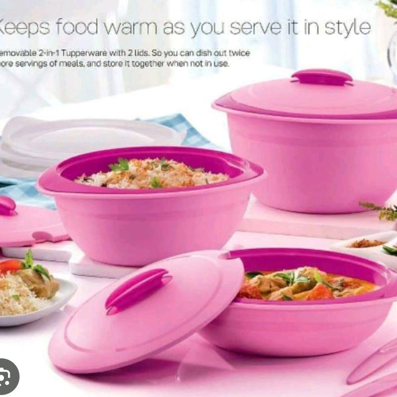 TUPPERWARE INSULATED SERVER (2layer) with spoon - bekas hidang - TikTok ...