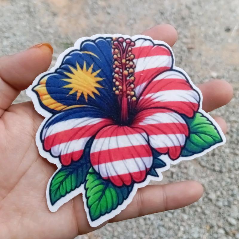 Brooch Bunga Raya besar 9cm felt kain - TikTok Shop Malaysia