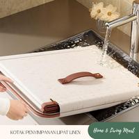 Jual KOTAK PENYIMPANAN RESLETING & TUTUP LINEN KATUN LIPAT ANTI DEBU ...